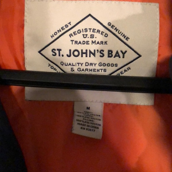 St. John's Bay | Jackets & Coats | Navy Blue St Johns Bay Puffer Vest ...